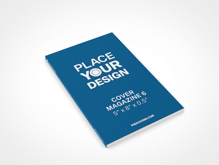 Showcase your cover design on this Cover Magazine Mockup 6