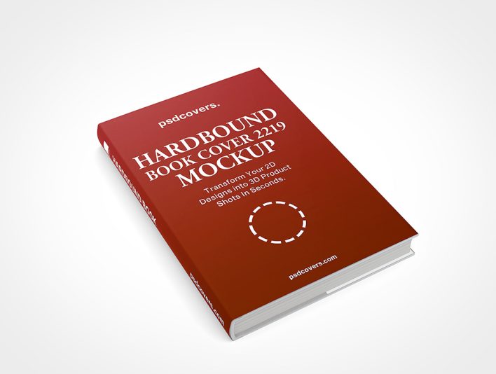 Hardbound Book Cover 2219 is a mockup for your cover designs