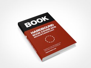 Hardbound Book Cover 2219 is a mockup for your cover designs