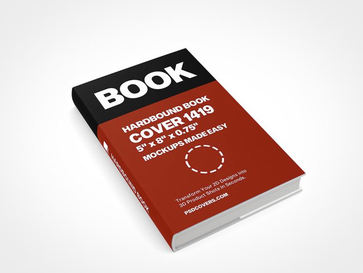 Hardbound Book Cover 1419 promotes your romance book cover