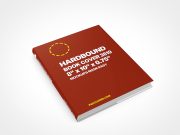 Hardbound Book Cover 3819 features your cover mockup faceup