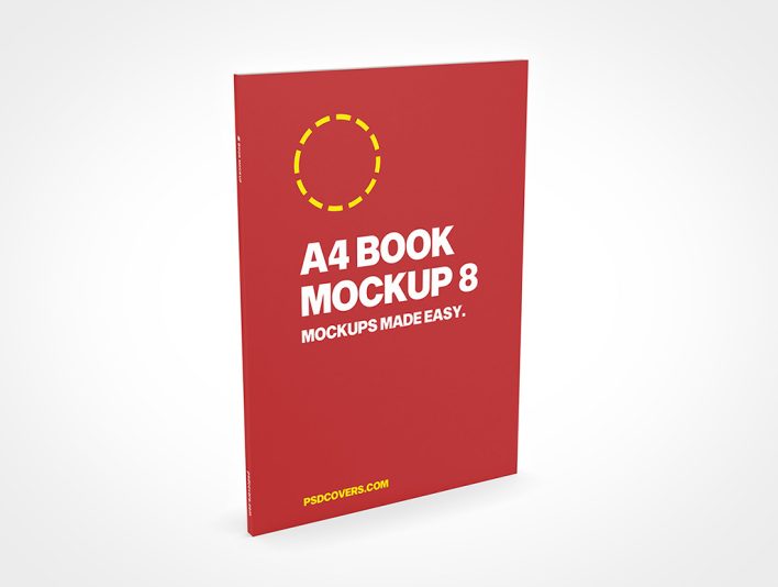 A4 Book Mockup 8 applies your book covers in seconds