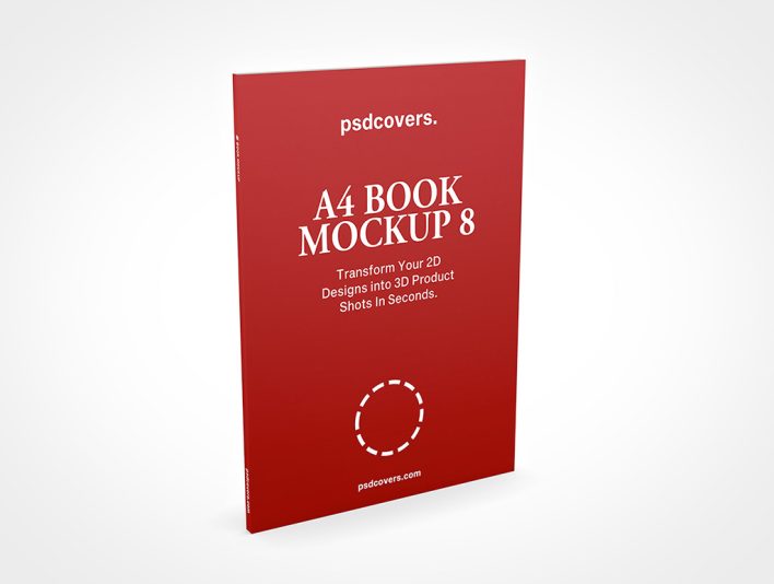 A4 Book Mockup 8 applies your book covers in seconds