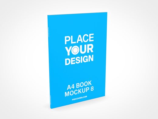 A4 Book Mockup 8 applies your book covers in seconds