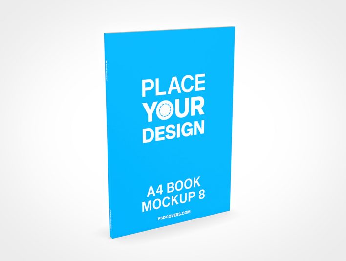 A4 Book Mockup 8 applies your book covers in seconds