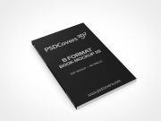 B-Format Book Mockup 28 is a blank white proxy for your designs