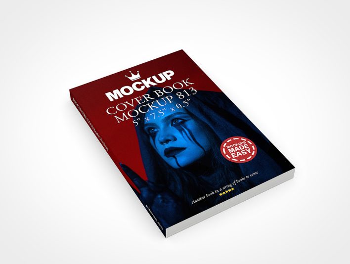 Use this Graphic Novel Book Mockup 7 online to promote covers