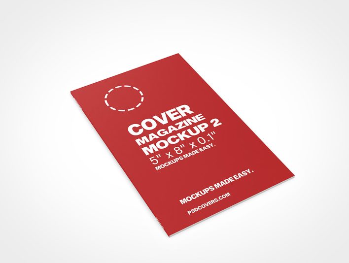 Use This Cover Magazine Mockup 2 to showcase your layout