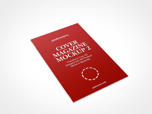 Use This Cover Magazine Mockup 2 to showcase your layout