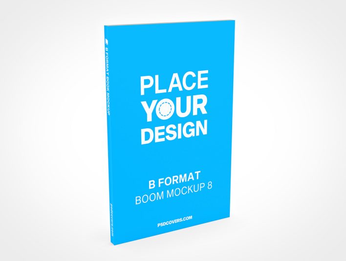 B Format Book Mockup 8 helps preview your designs in seconds