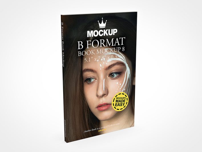 Place your book design on this Octavo Paperback Book Mockup 17