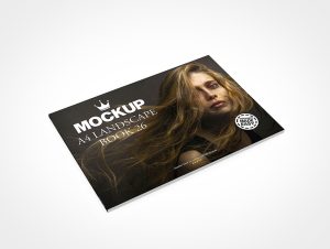 A5 Landscape Book 213 is a blank mockup for your book designs
