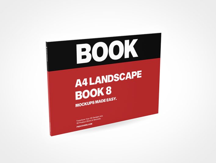 A4 Landscape Book 8 applies your book covers in seconds