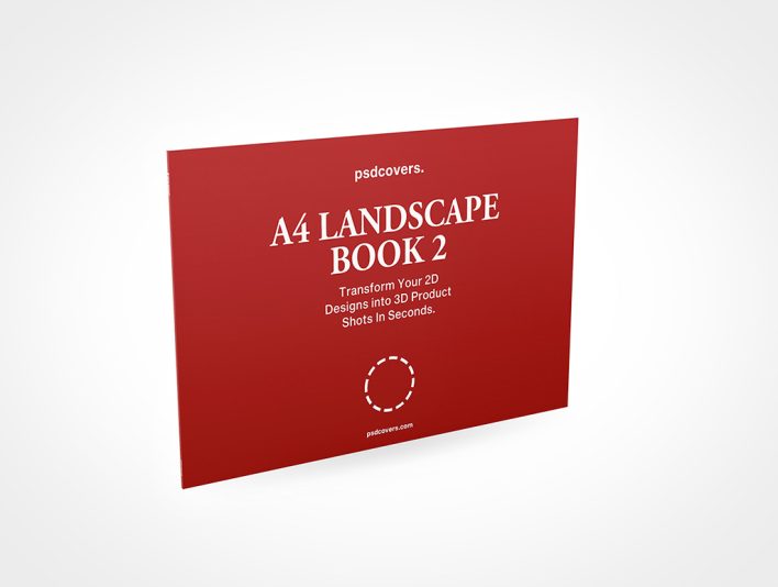 A4 Landscape Book 2 showcases your book covers in seconds