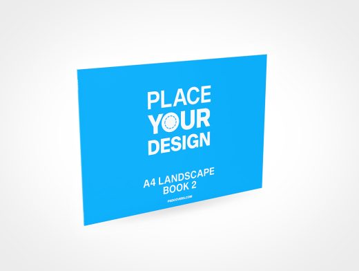 A4 Landscape Book 2 showcases your book covers in seconds