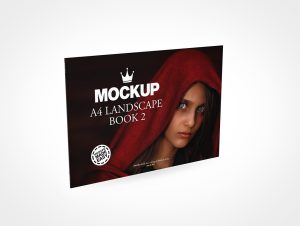 A4 Landscape Book 2 showcases your book covers in seconds