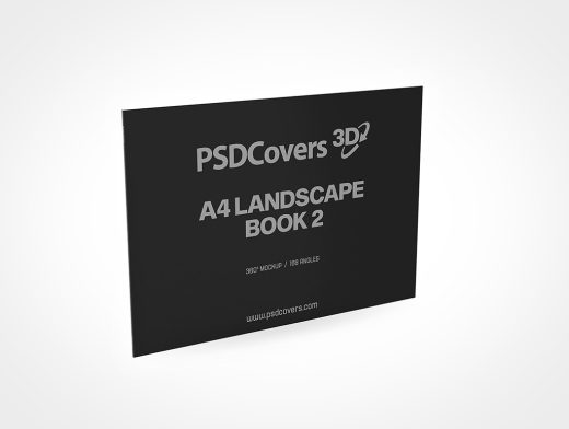 A4 Landscape Book 2 showcases your book covers in seconds