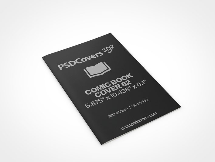 Market your cover layout on this blank Comic Book Cover 23