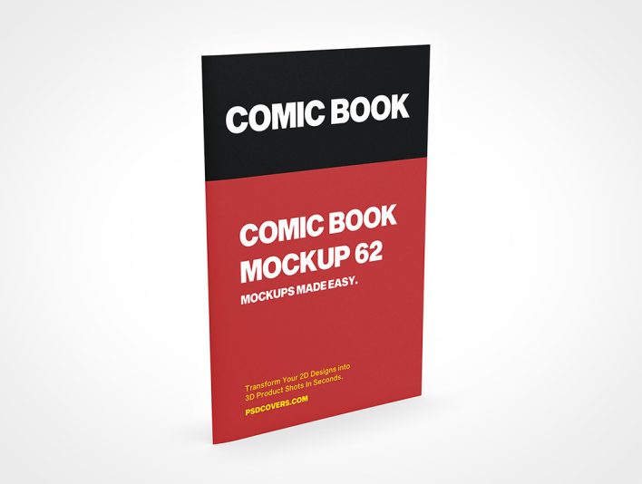 Our Comic Book Mockup 62 easily previews your comic book