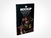 Hardback Book 148 mockup features your book cover design