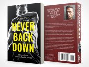 FREE PSD 6X9 Never Back Down Book Cover Design