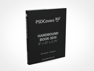 Hardback Book 148 mockup features your book cover design