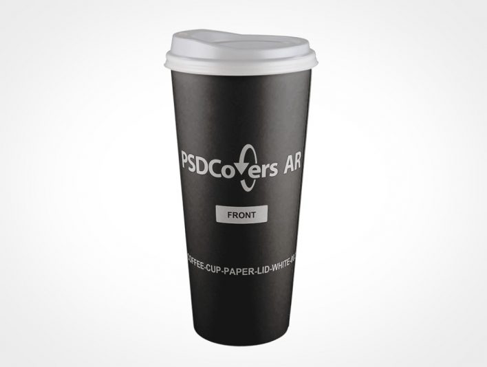 Ceramic Mug Mockup High Angle 30° Front View in Cup & Mug Catalog