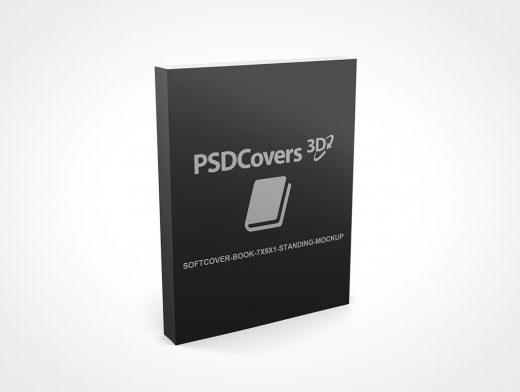 Softcover Book 7x9 in Mockup Catalog • PSDCovers